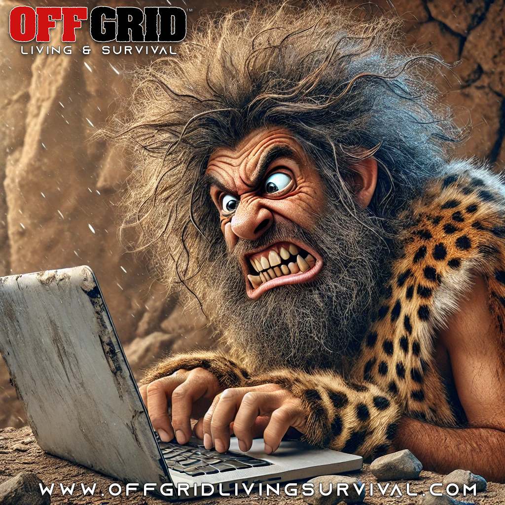 NO! You don't need to live like a caveman to live off grid.