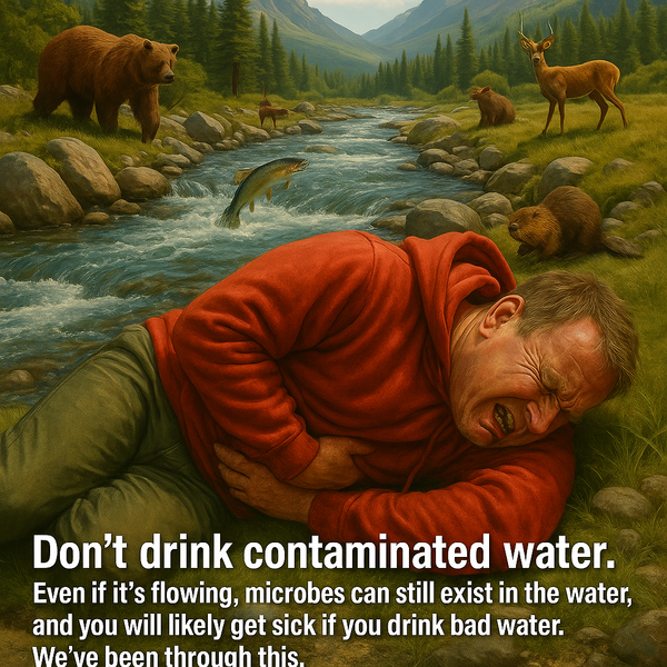 Survival Science Means Filtering Water In The Wild: Clear & Natural Doesn’t Mean "Safe"